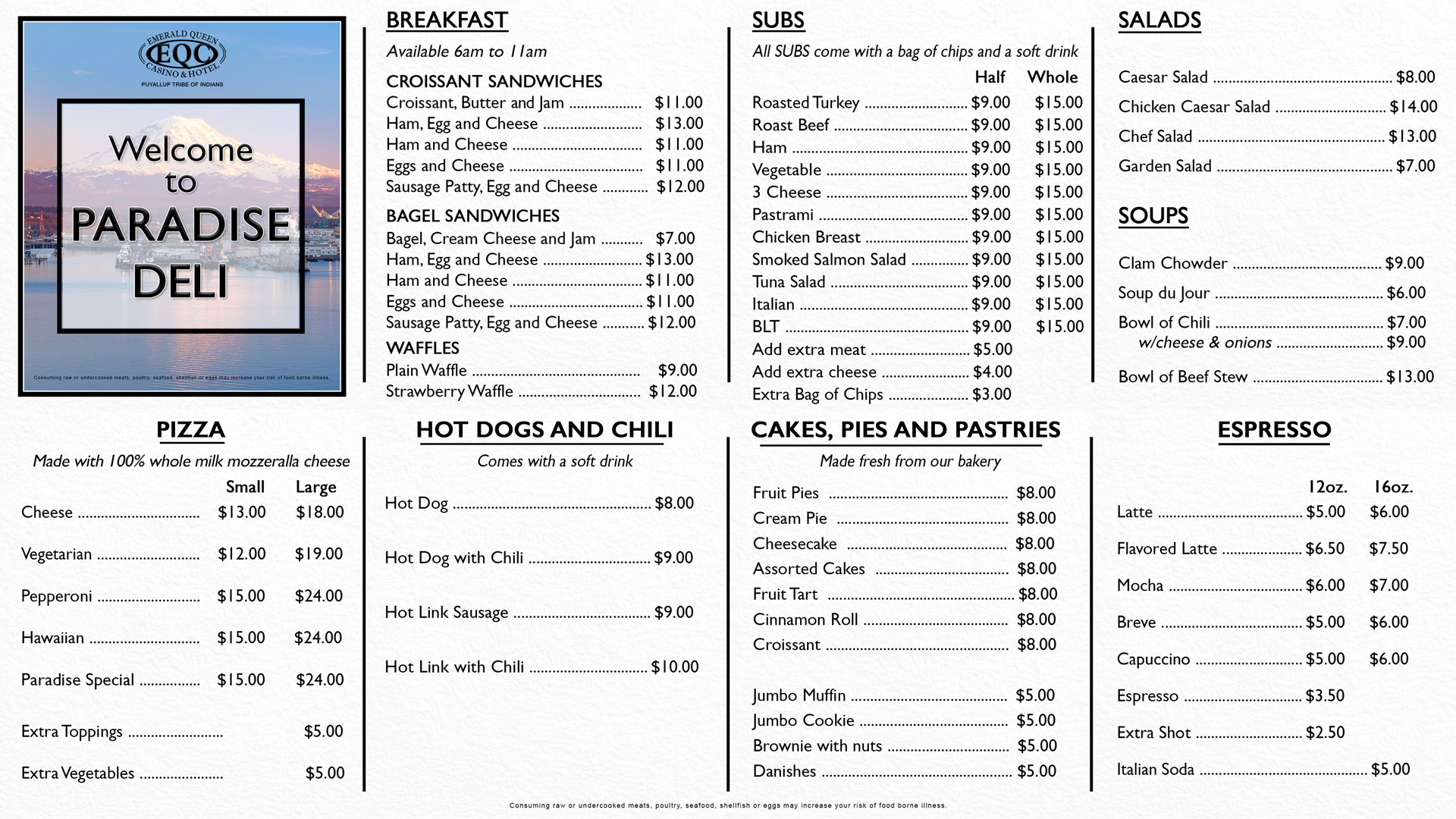 Paradise Deli at EQC Fife