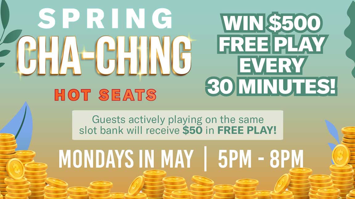 Spring Cha-Ching Hot Seats | Mondays in May at EQC